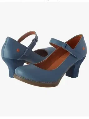 Art. | Shoes | Art Mary Jane Grass Harlem Closed Toe Buckle Block Heel ...